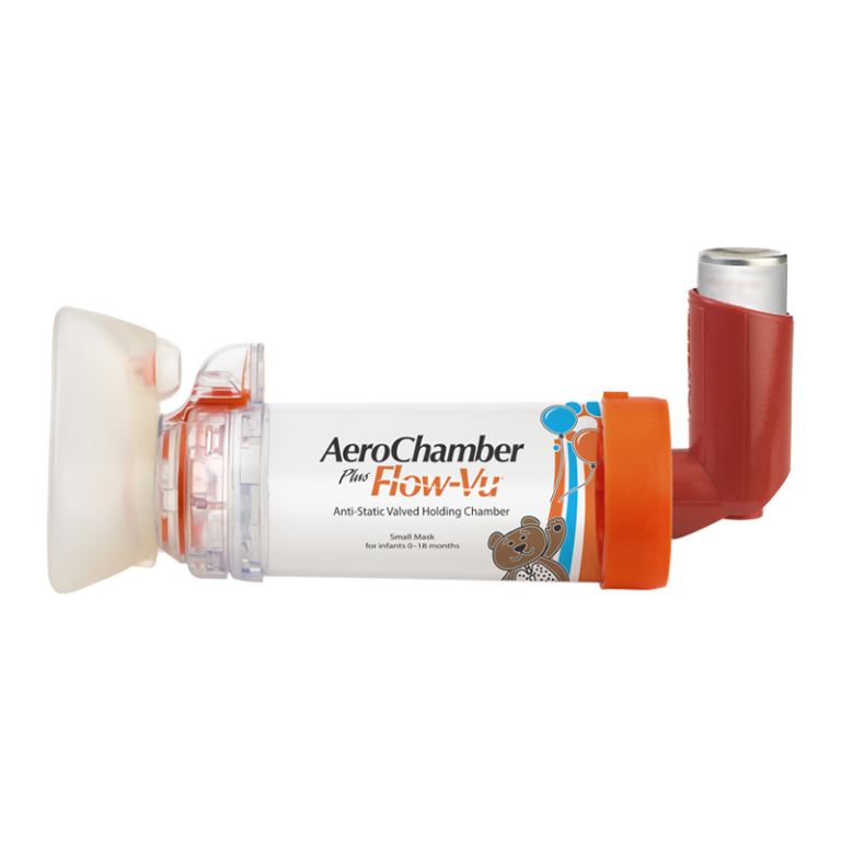 AeroChamber Plus* with Flow-Vu* Anti-static VHC with Small Mask (0-18 ...