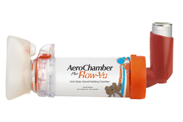 Anti-Static Valved Holding Chamber | AeroChamber Plus* Flow-Vu* Chamber