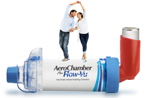 Anti-Static Valved Holding Chamber | AeroChamber Plus* Flow-Vu* Chamber